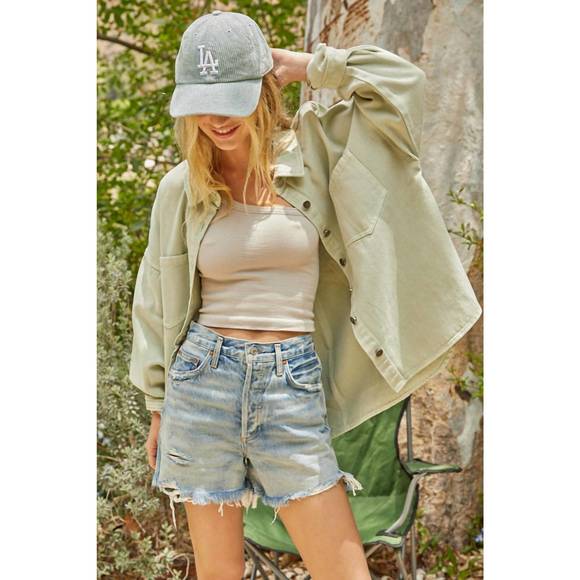 By Together | Jackets & Coats | New By Together Rally Button Down ...